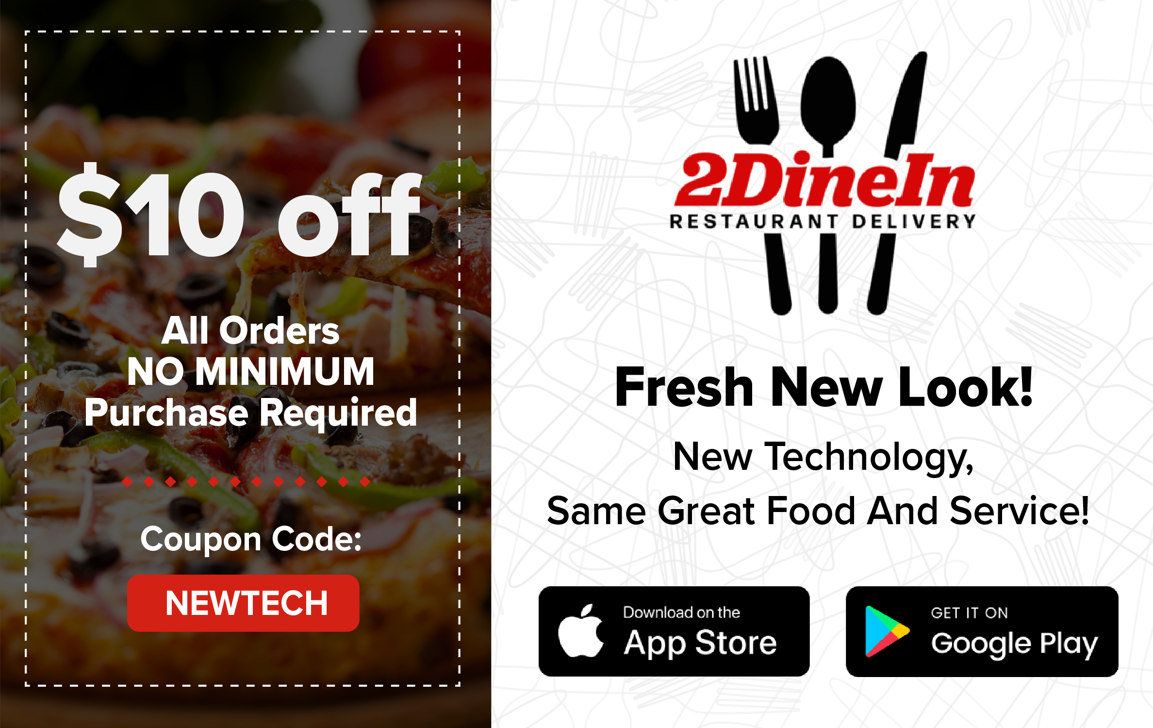 2 Dine In - Reliable Local Food & Restaurant Delivery